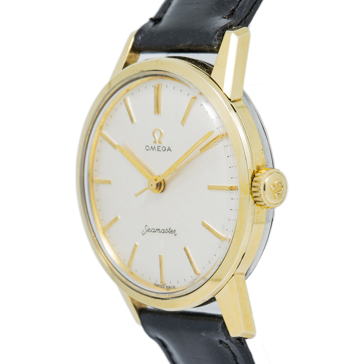 Omega Seamaster Vintage Stainless Gold Plated Manual Winding Men's Wat ...