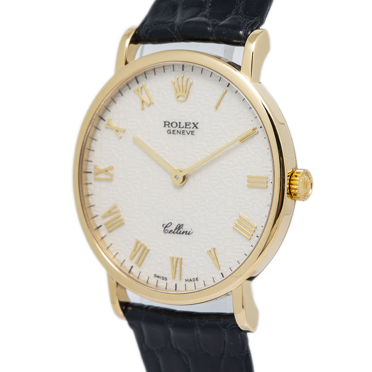 Rolex Cellini 5112 18k Yellow Anniversary Dial Manual Wind Unisex Watc ...