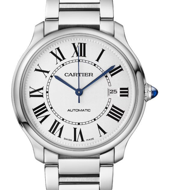 Cartier Ronde Must 4440 WSRN0035 2024 Complete SS White Dial Auto Men ...