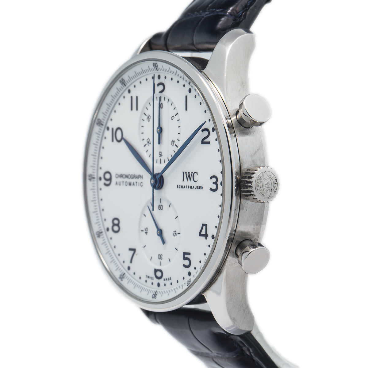 IWC Schaffhausen Portugieser IW371605 Chronograph Stainless Steel Men ...