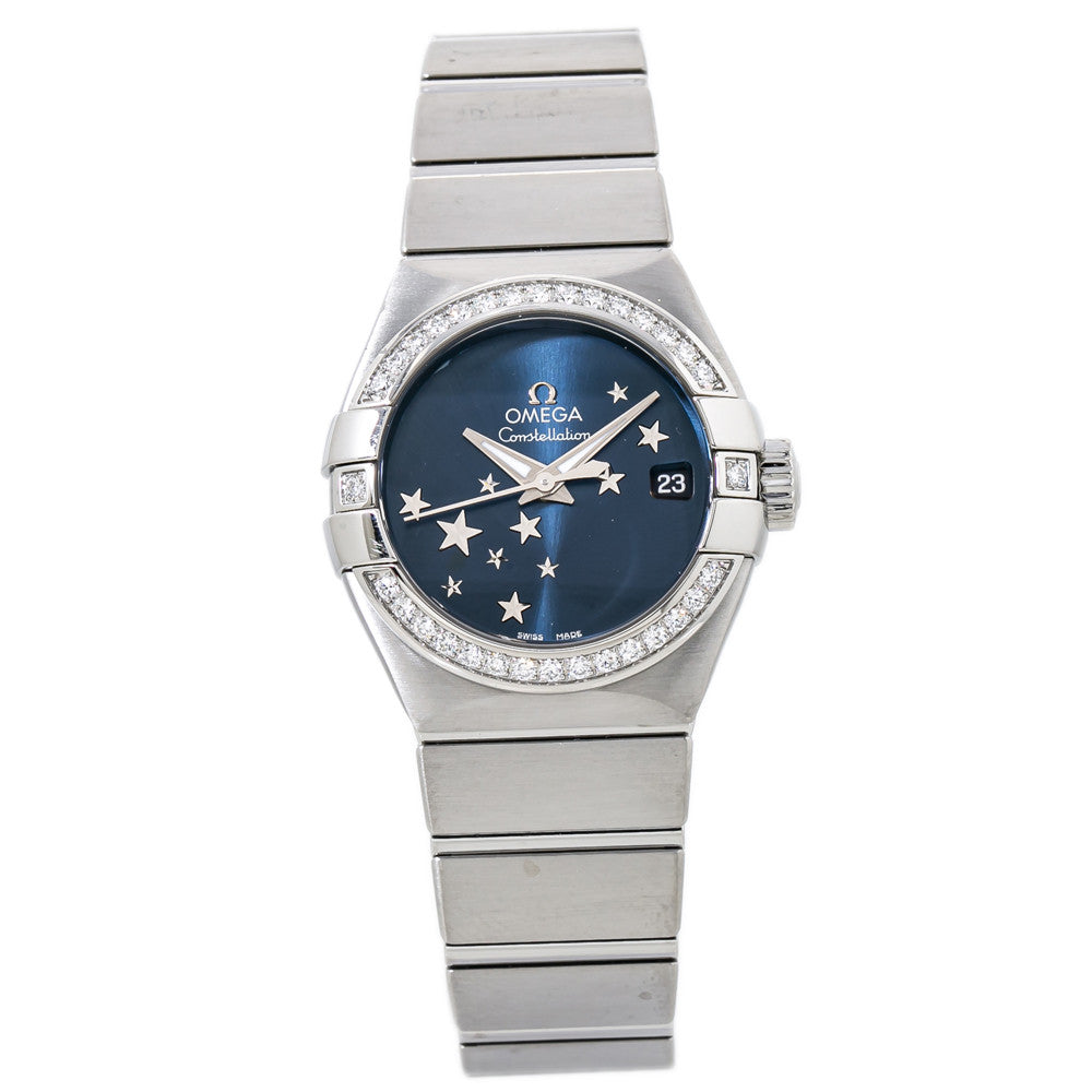 Omega Constellation Star 123.15.27.20.03.001 Blue Diamond Lady's Watch ...
