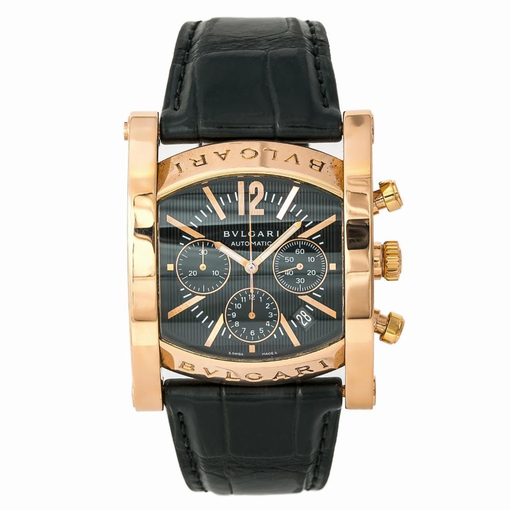 Bvlgari Assioma AAP48GCH Men's Automatic Limited Edition Watch 18K RG ...